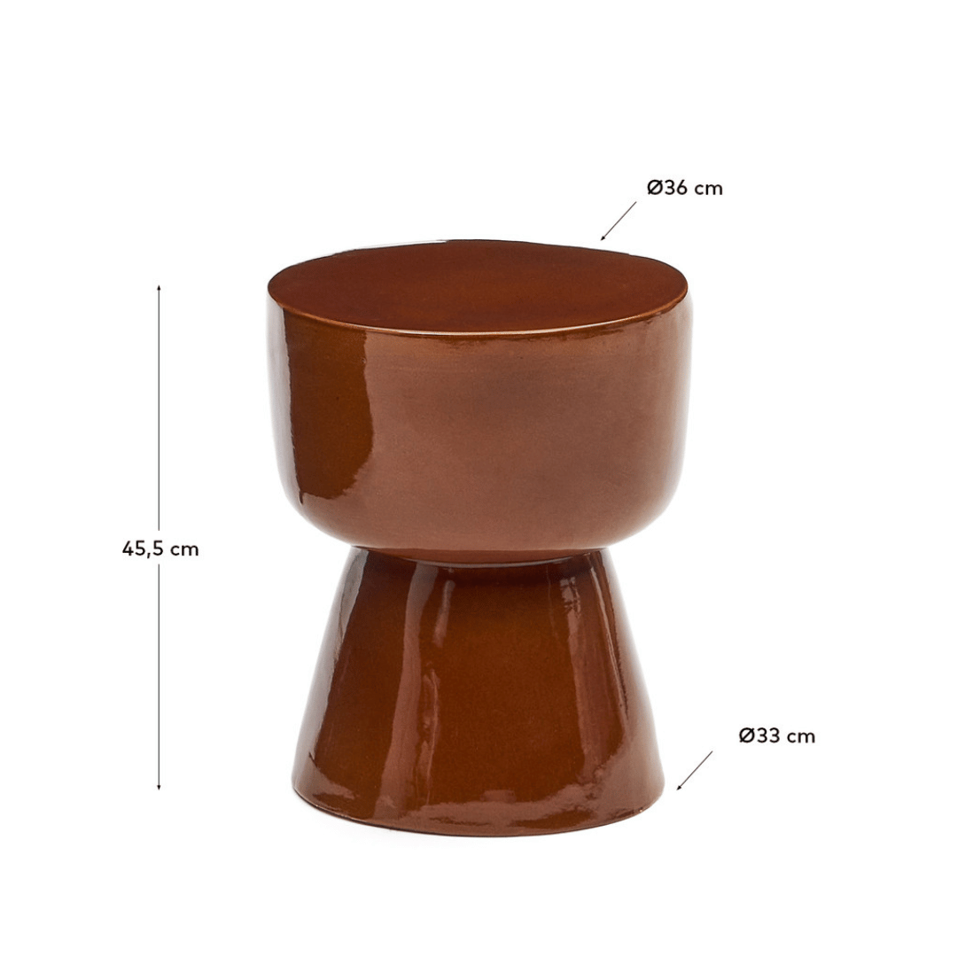 Pasco Patio Side Table | Red - CLU Living Pty Ltd