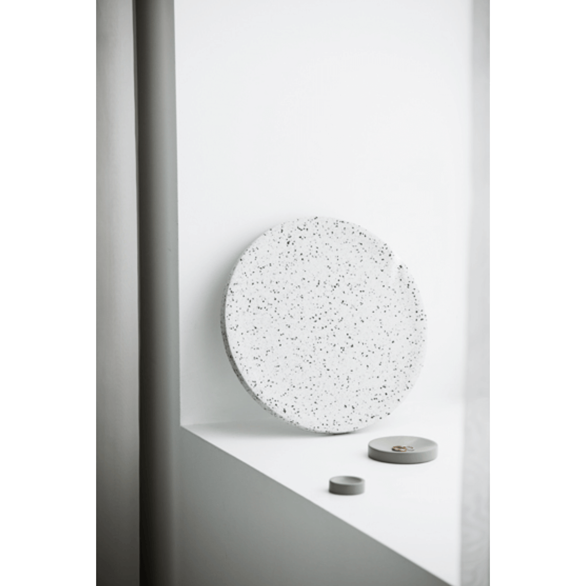 Ali Terrazzo Dimple Tray | Snow - CLU Living Pty Ltd