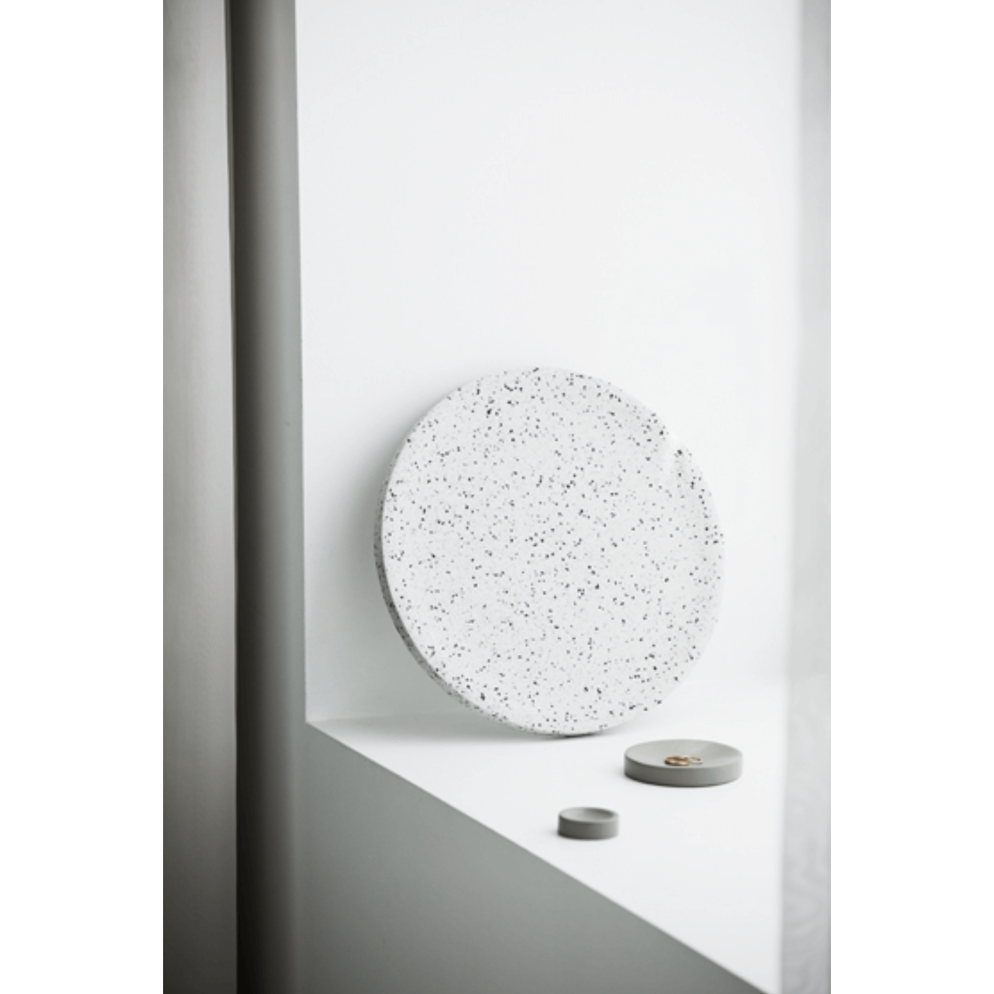 Ali Terrazzo Dimple Tray | Snow - CLU Living Pty Ltd