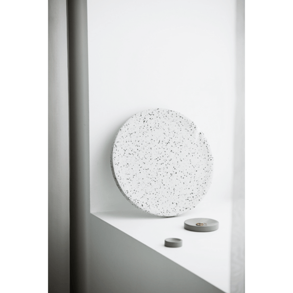 Ali Terrazzo Dimple Tray | Snow - CLU Living Pty Ltd