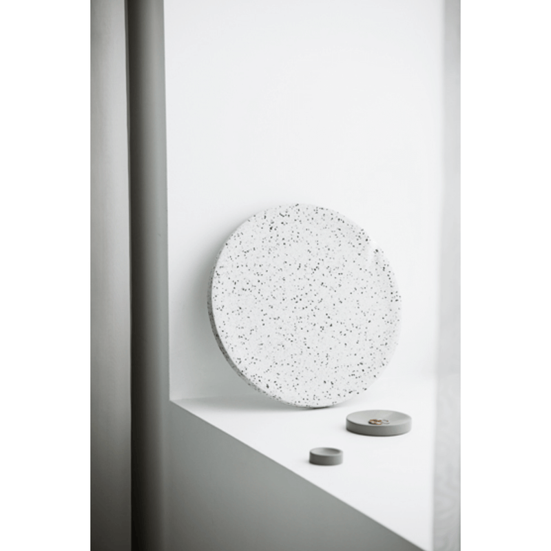 Ali Terrazzo Dimple Tray | Snow - CLU Living Pty Ltd