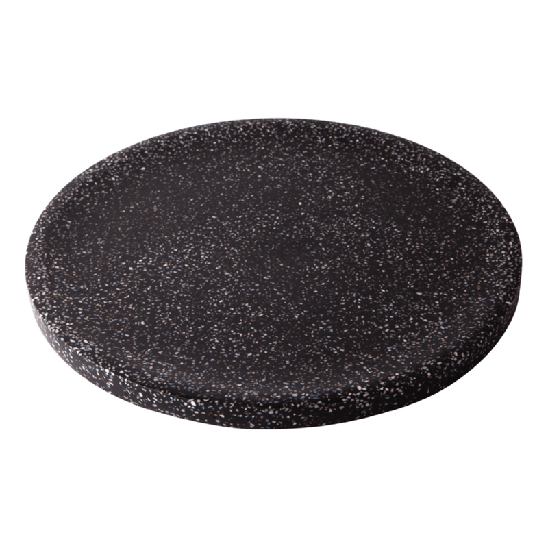 Ali Terrazzo Dimple Tray | Black - CLU Living Pty Ltd