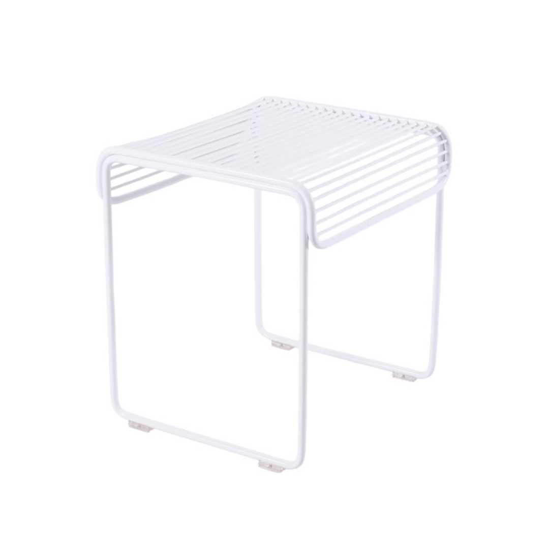 Beaumont Patio Stool SS | White – CLU Living Pty Ltd