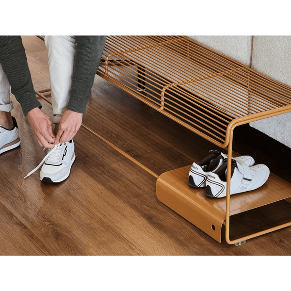 Benmore Bench Seat | Toffee - CLU Living Pty Ltd