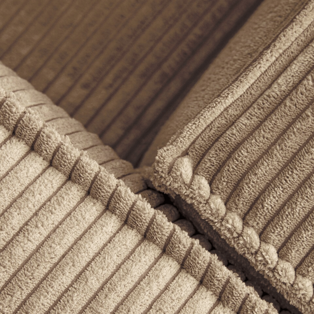 Blok Square Corner Sofa | Taupe Corduroy – CLU Living Pty Ltd