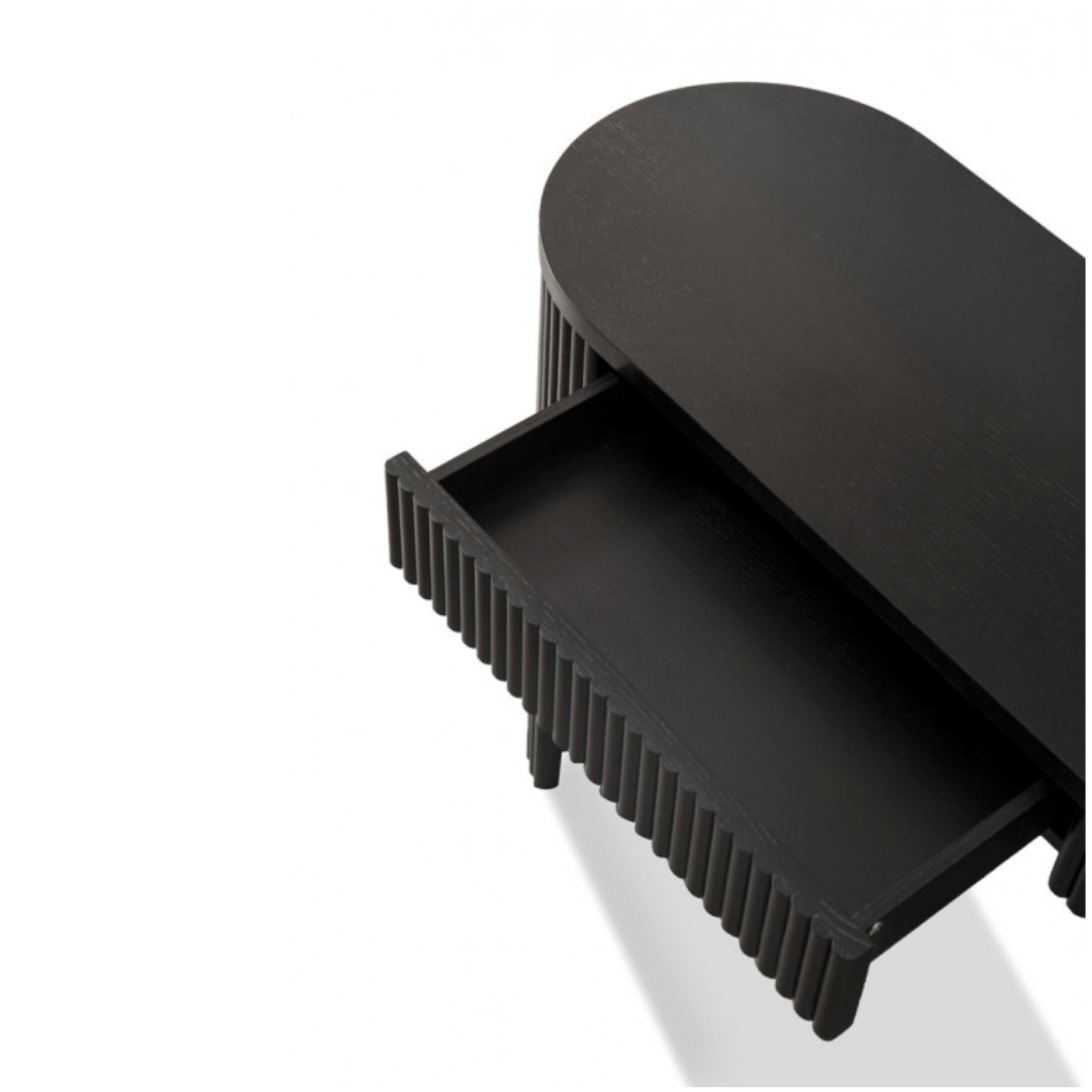 Benjamin Ripple Grand Console Table | Matt Black - CLU Living Pty Ltd