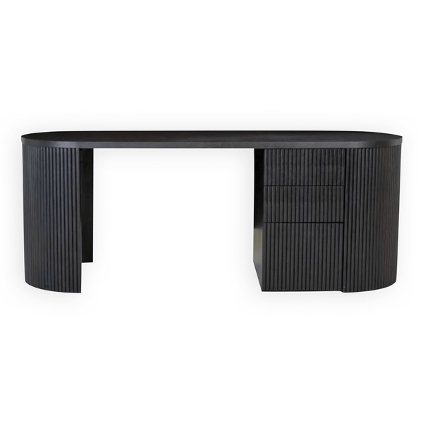 Benjamin Ripple Grand Desk | Matt Black - CLU Living Pty Ltd