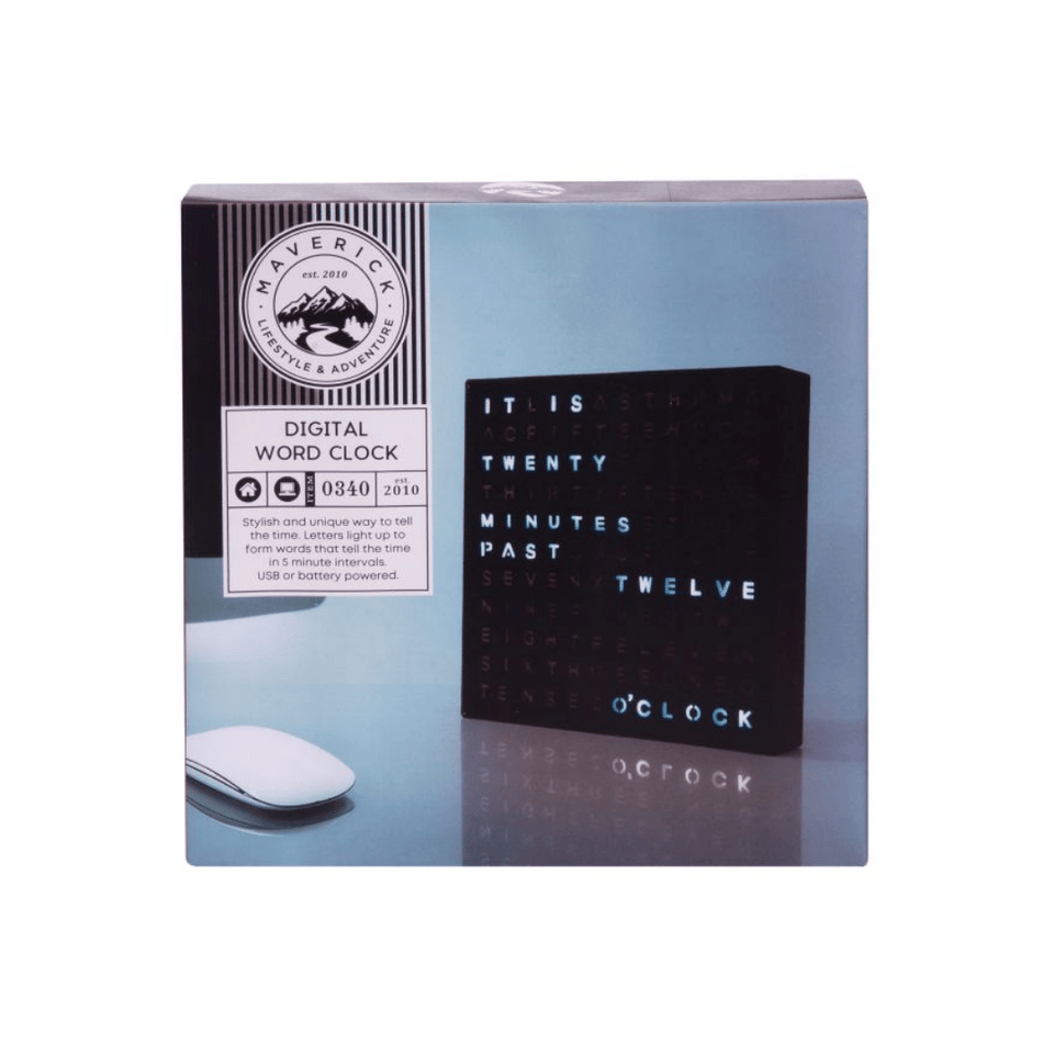 Digital Word Clock – CLU Living Pty Ltd
