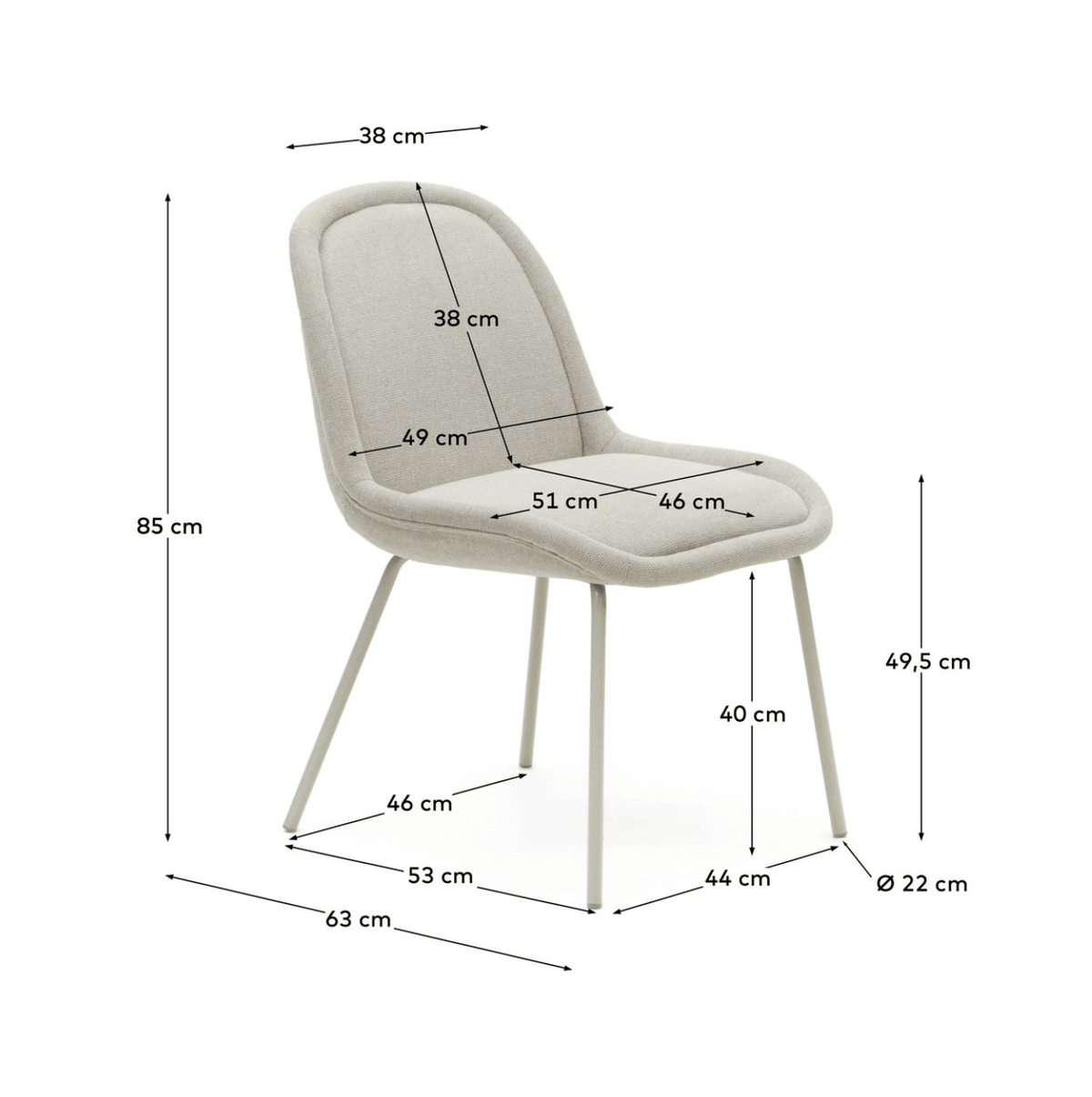 Emily Dining Chair | Beige - CLU Living Pty Ltd