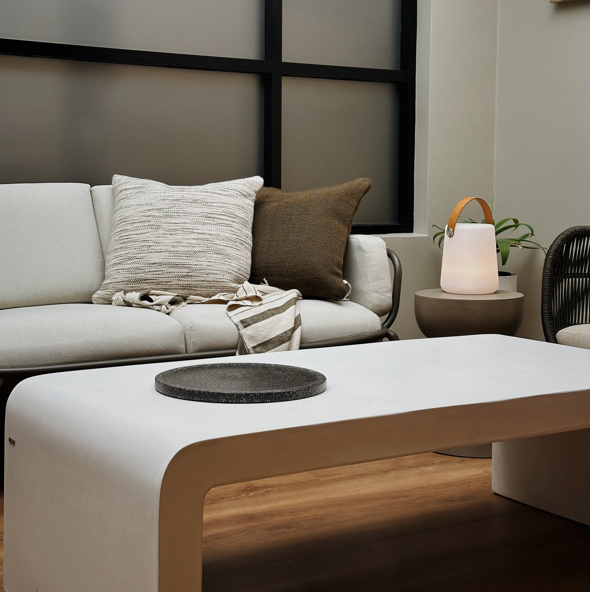 Ali Terrazzo Dimple Tray | Black - CLU Living Pty Ltd