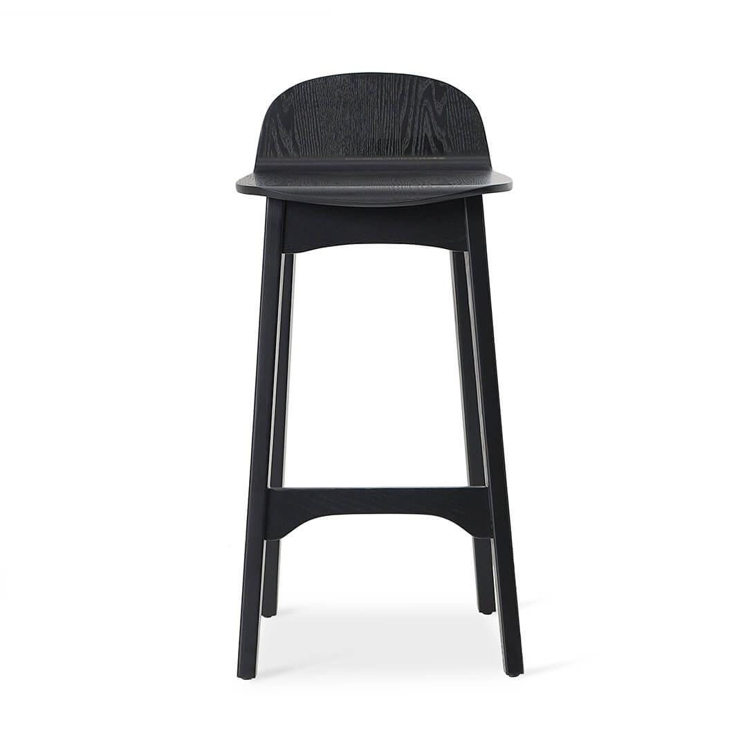 Frankie Bench Barstool | Black Ash - CLU Living Pty Ltd