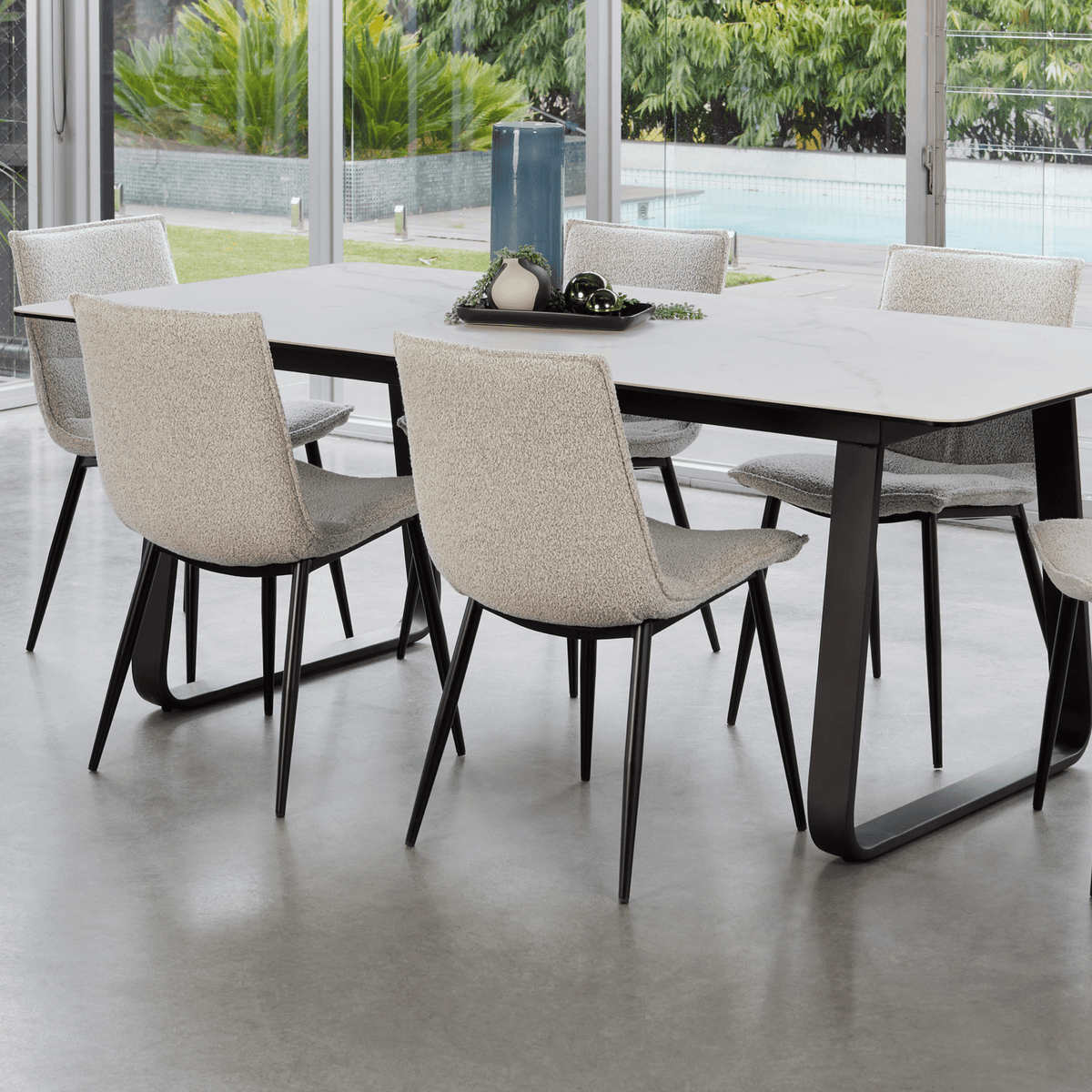 Hoopie Ceramic Dining Table - CLU Living Pty Ltd