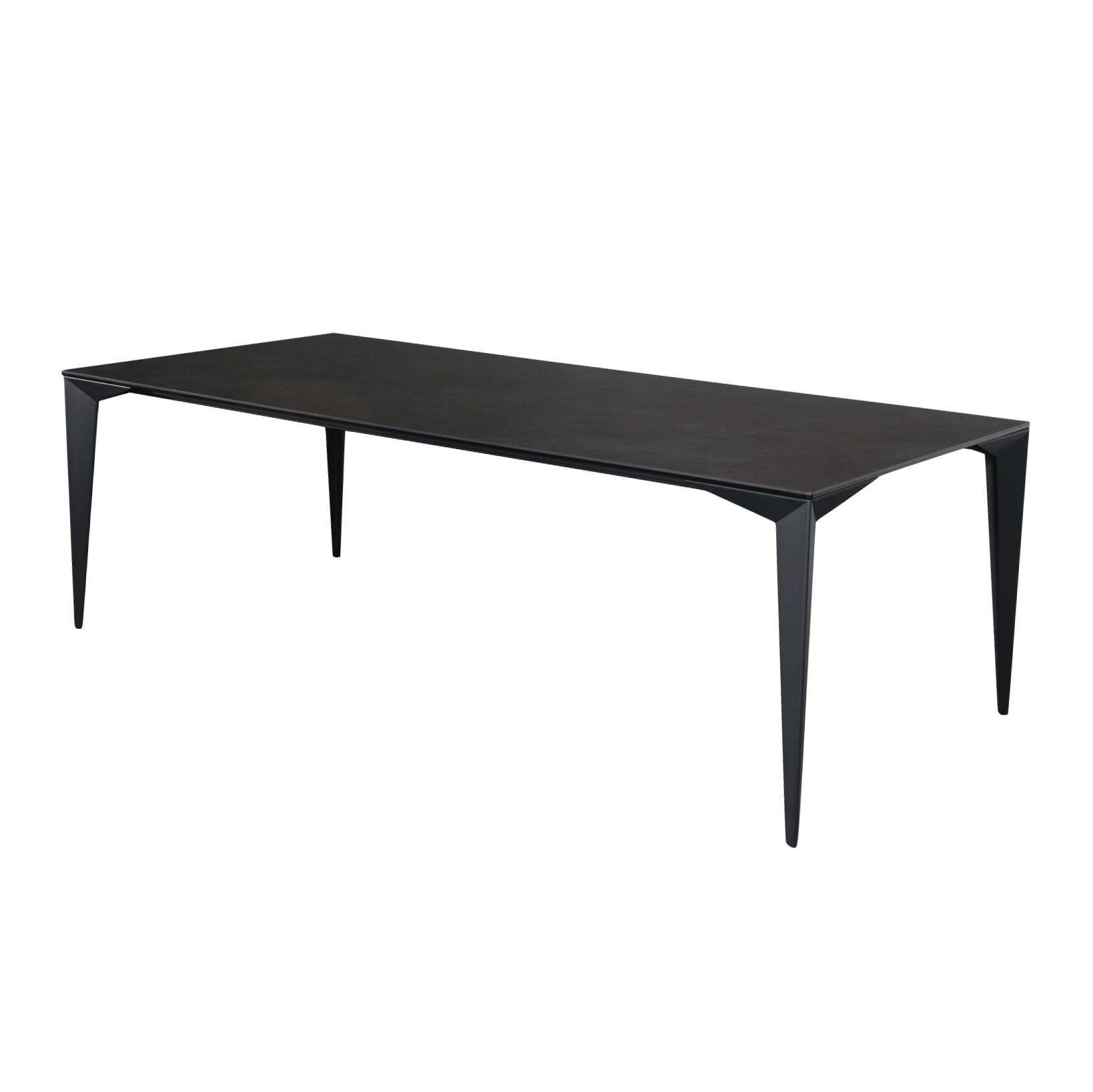 Intersect Ceramic Dining Table | Nero Black - CLU Living Pty Ltd