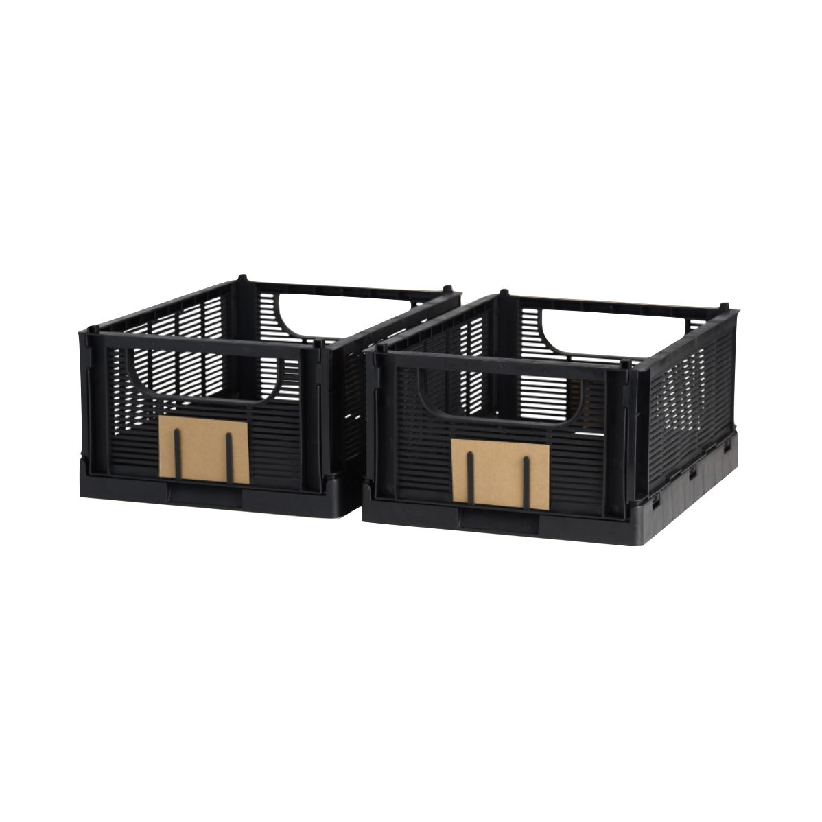 Linear Collapsible Crate | Black – CLU Living Pty Ltd