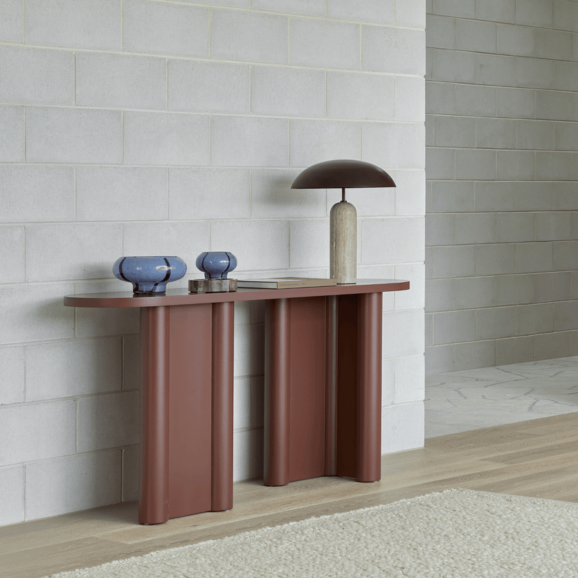 Magnus Console | Gloss Brick – CLU Living Pty Ltd