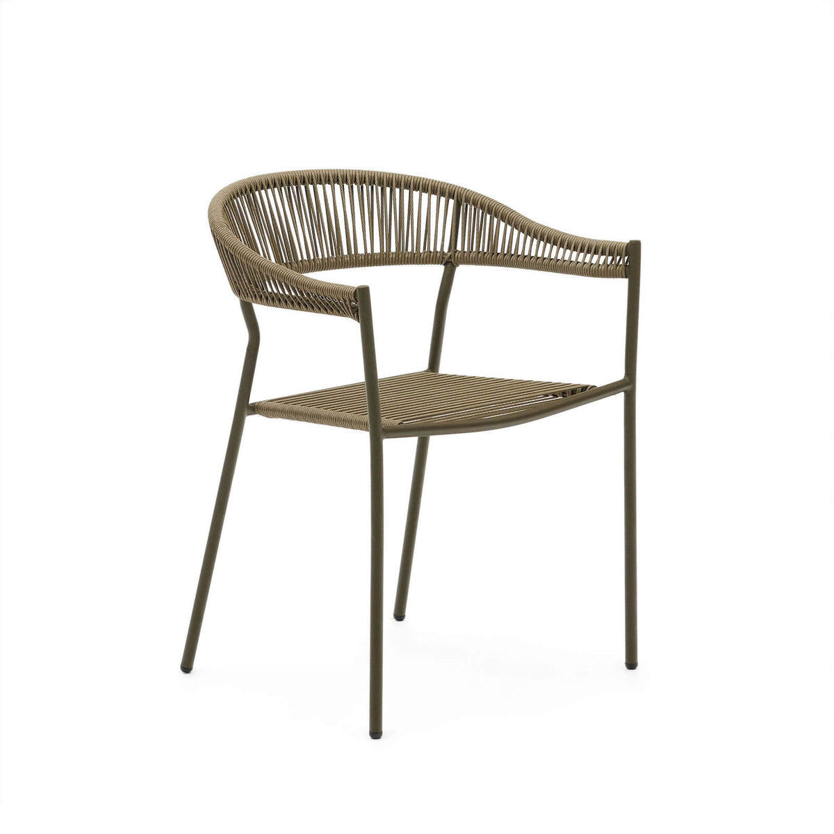 Mavis Stackable Patio Chair | Green - CLU Living Pty Ltd