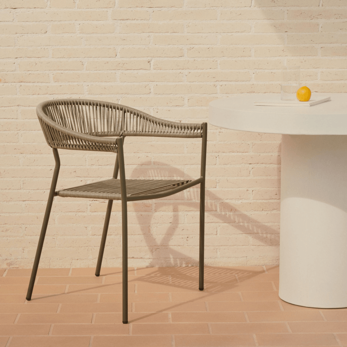 Mavis Stackable Patio Chair | Green - CLU Living Pty Ltd