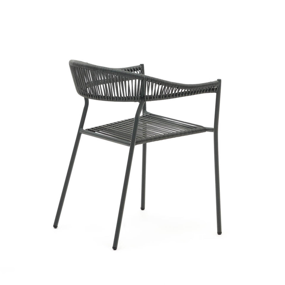 Mavis Stackable Patio Chair | Grey – CLU Living Pty Ltd