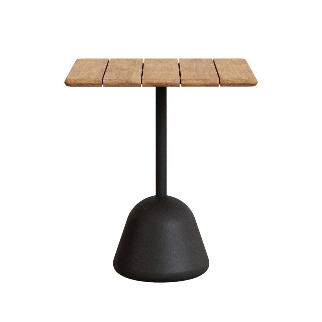 Naxos Square Patio Dining Table | Black / Natural Ash – CLU Living Pty Ltd