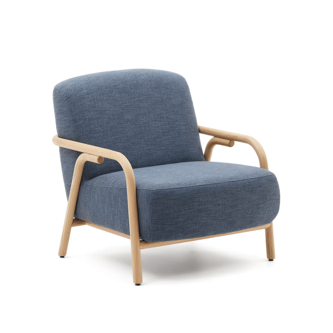 Sylo Armchair | Blue / Natural Ash – CLU Living Pty Ltd