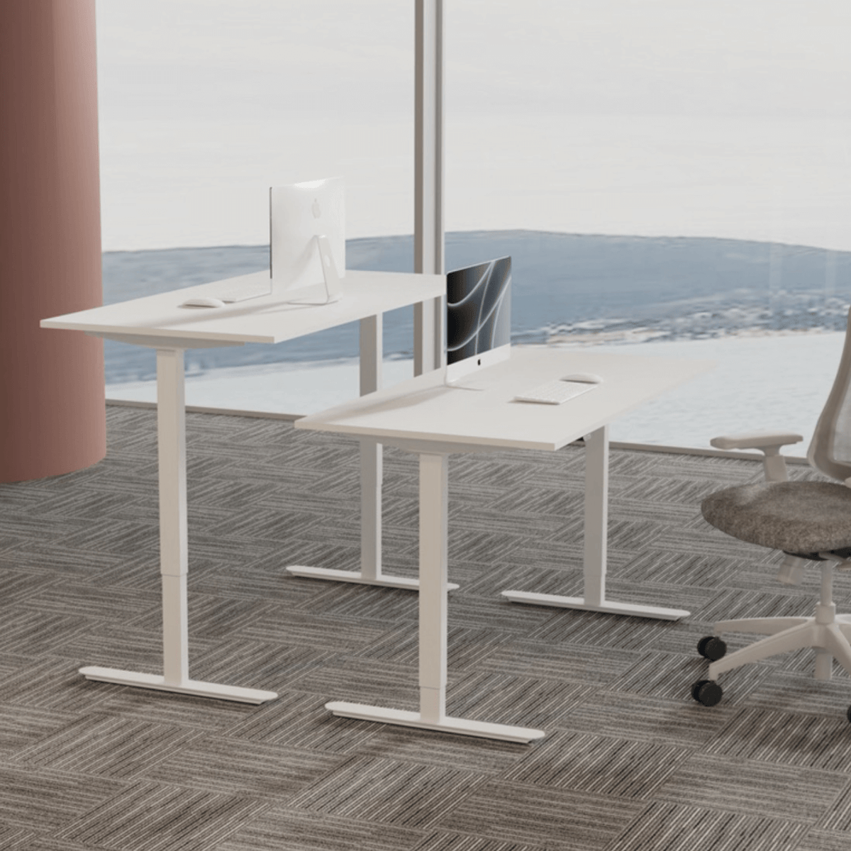 Synergy Stand Up Desk | White - CLU Living Pty Ltd