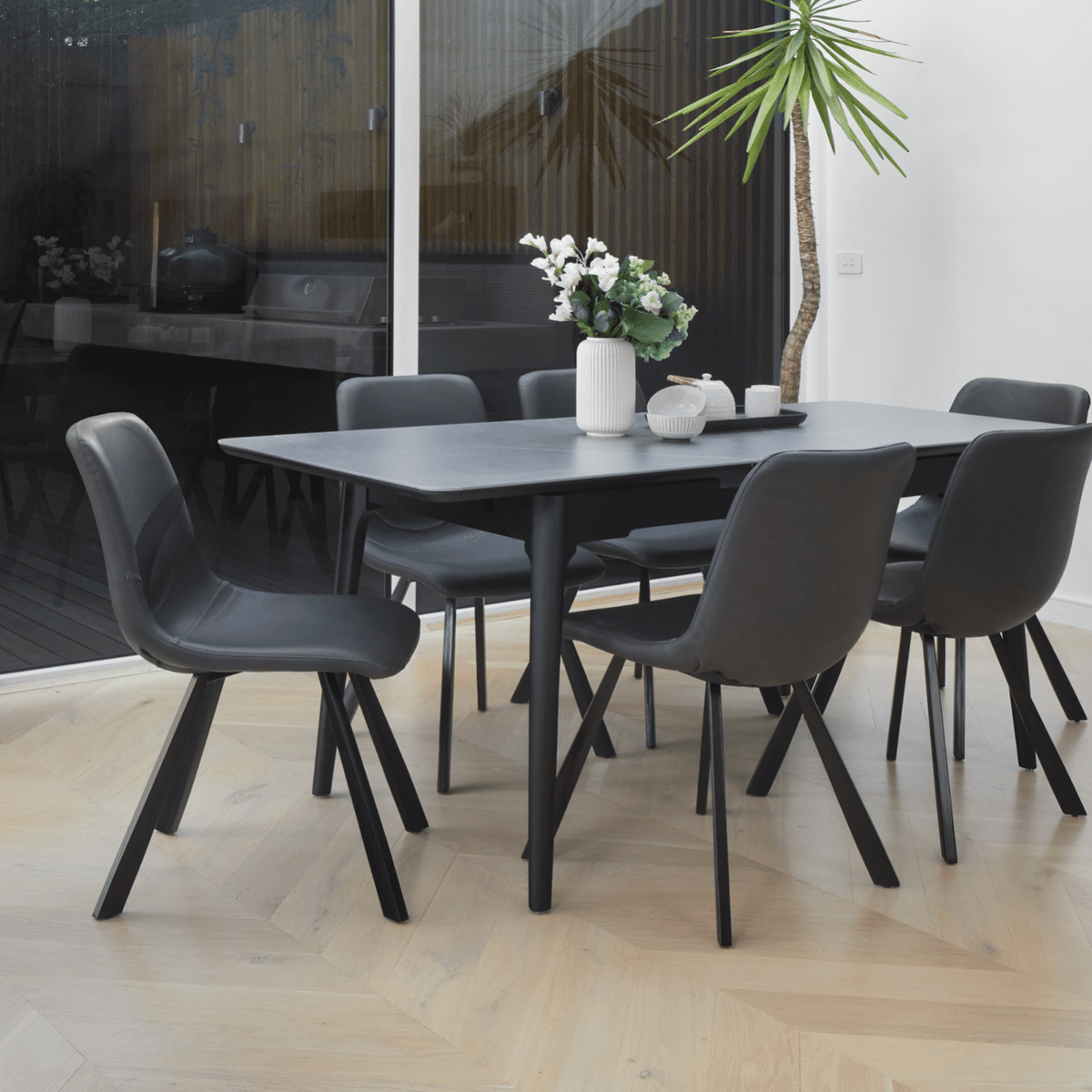 Sala Ceramic Extension Dining Table - CLU Living Pty Ltd