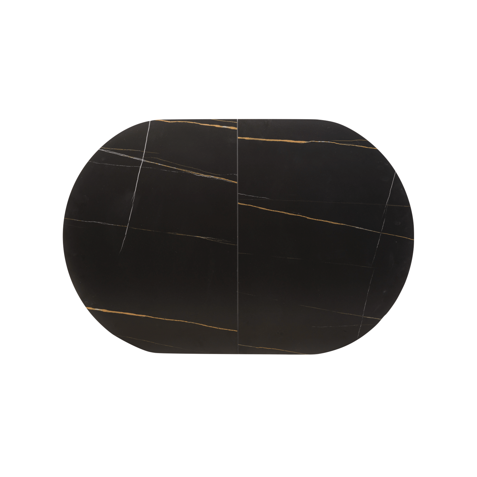 Solace Ceramic Extension Dining Table | Black Marble - CLU Living Pty Ltd