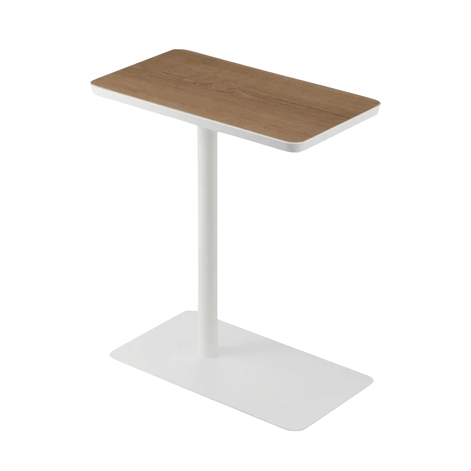 Tower Sliding Side Table | White - CLU Living Pty Ltd