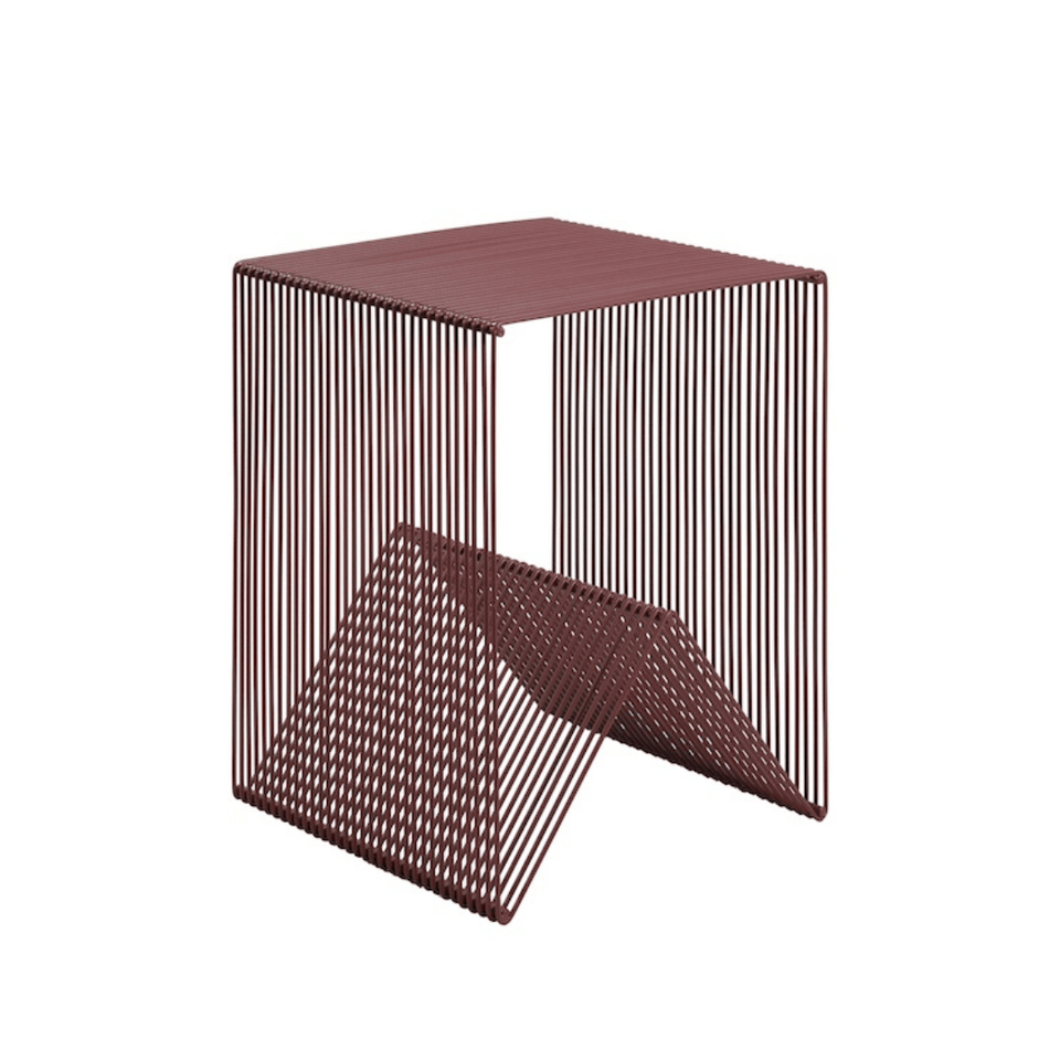 Willowby Cube Side Table | Chocolate Red – CLU Living Pty Ltd