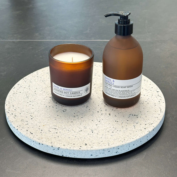 Ali Terrazzo Dimple Tray | Snow - CLU Living Pty Ltd