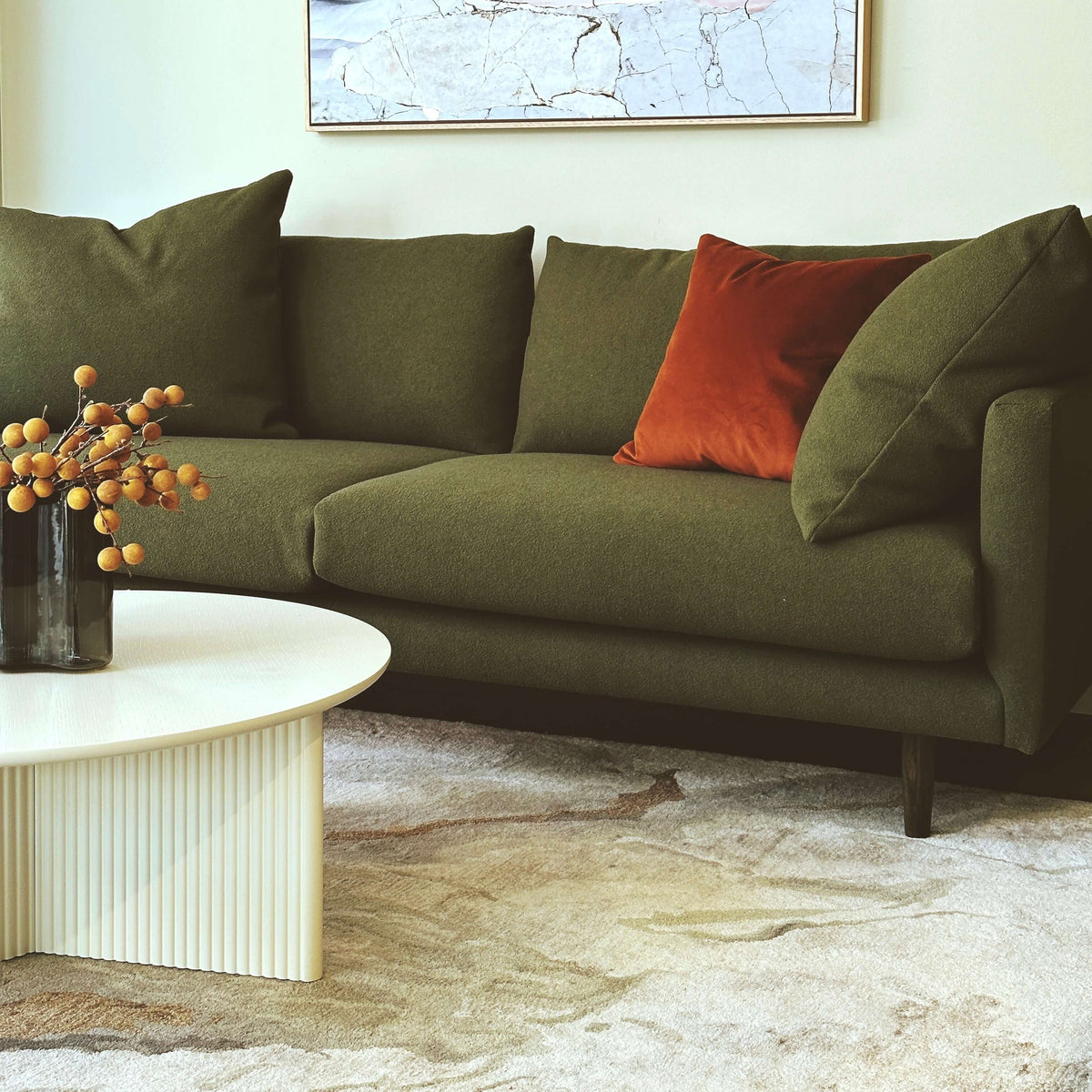 Bradley Sofa | Olive - CLU Living Pty Ltd