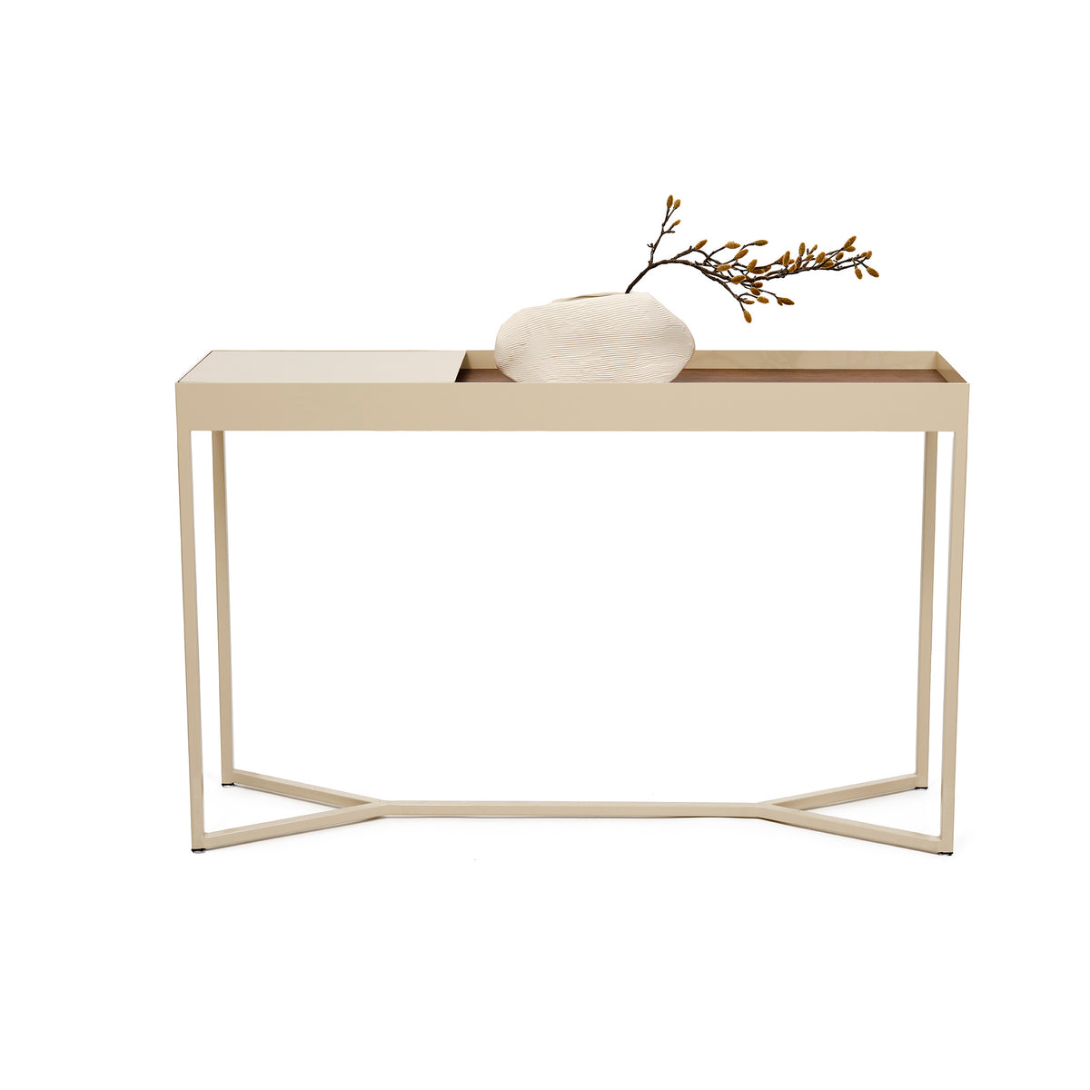 Tray Storage Console Table | Freycinet Sand - CLU Living Pty Ltd