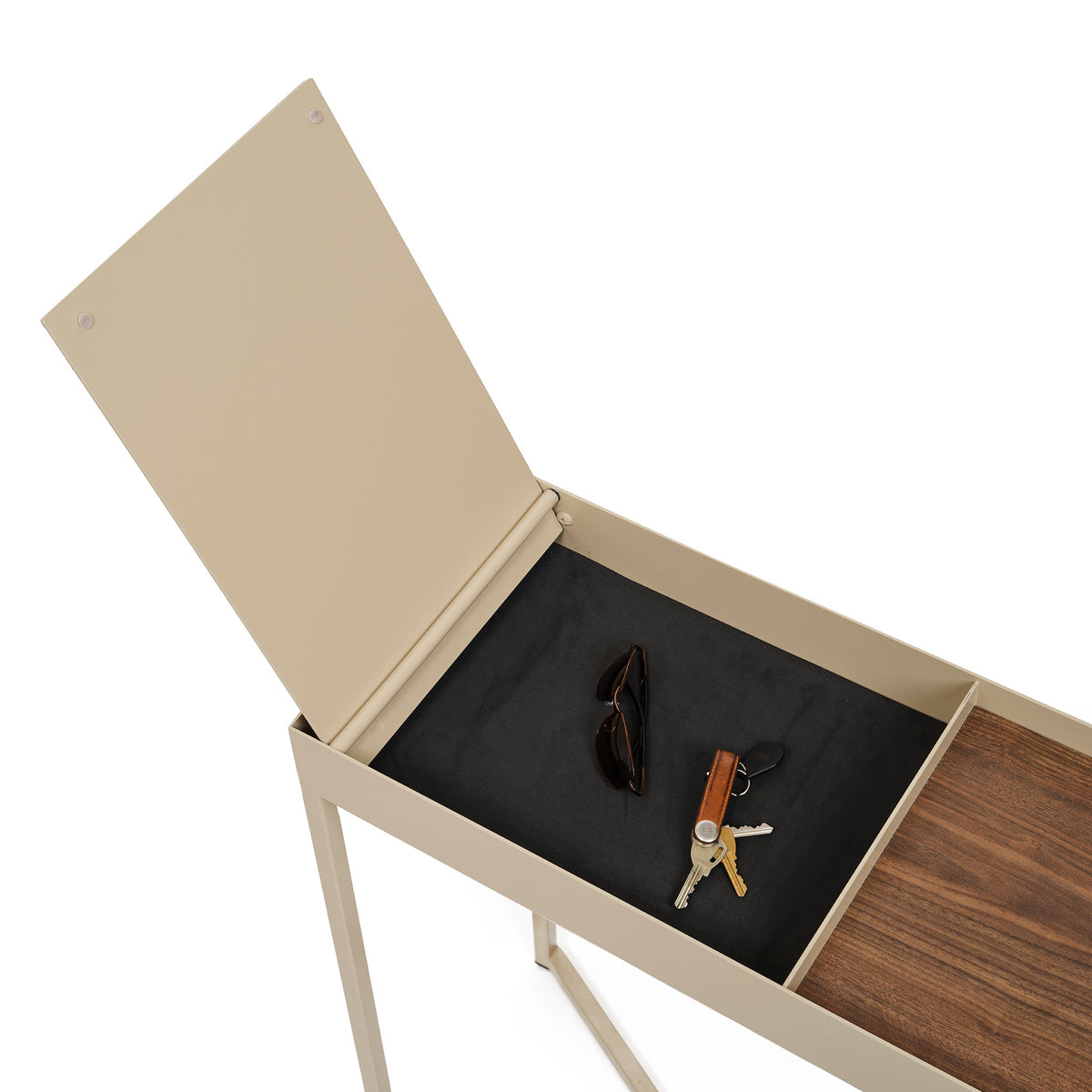 Tray Storage Console Table | Freycinet Sand - CLU Living Pty Ltd