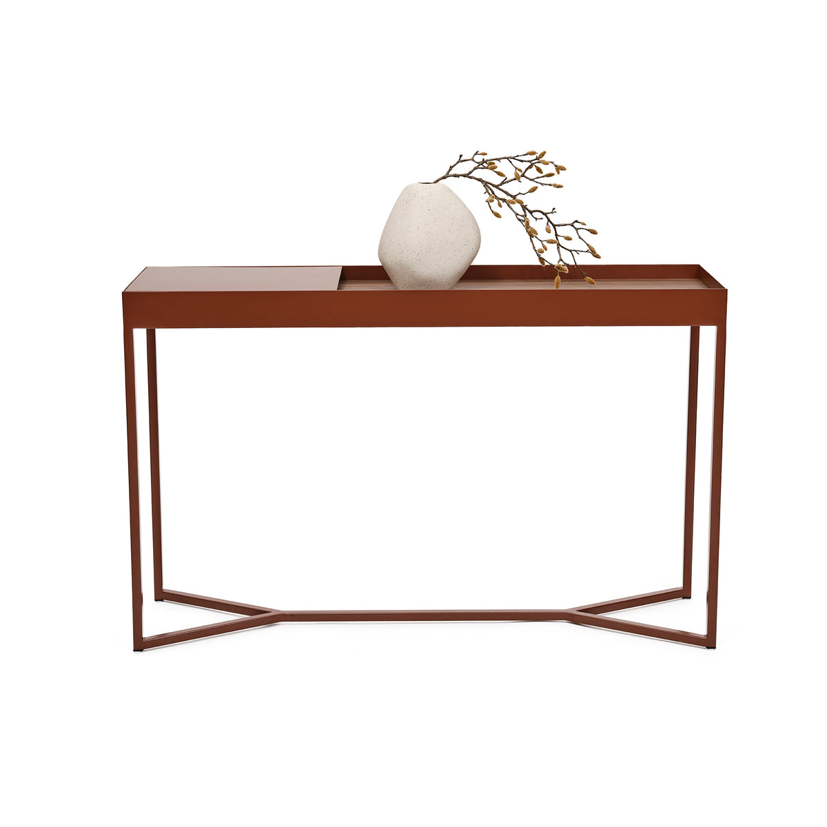 Tray Storage Console Table | Mungo Rust - CLU Living Pty Ltd
