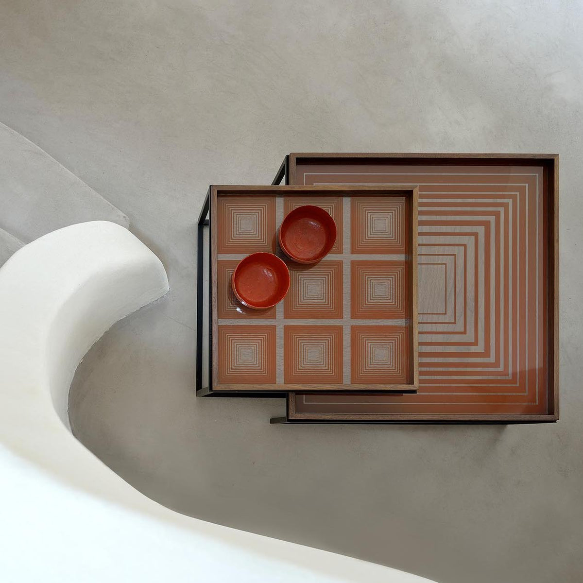 Square Tray Coffee Table Nesting Set - CLU Living Pty Ltd