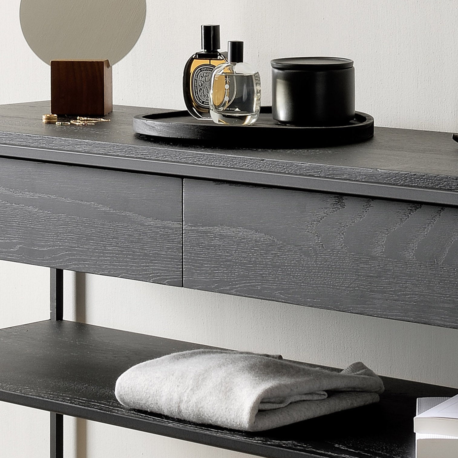 Monolit Console Table | Black Oak - CLU Living Pty Ltd