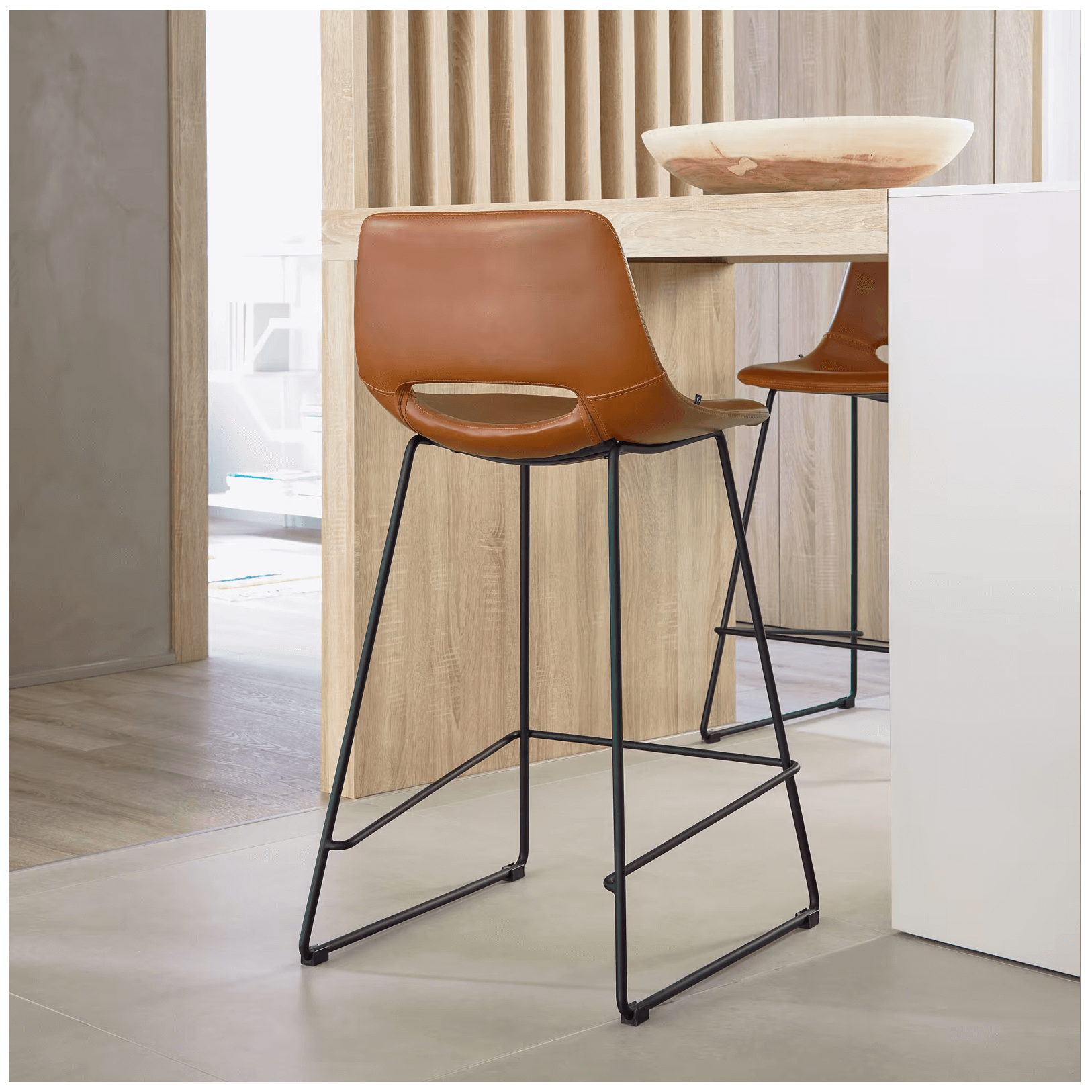 Denver Bar Height Barstool | Rust - CLU Living Pty Ltd