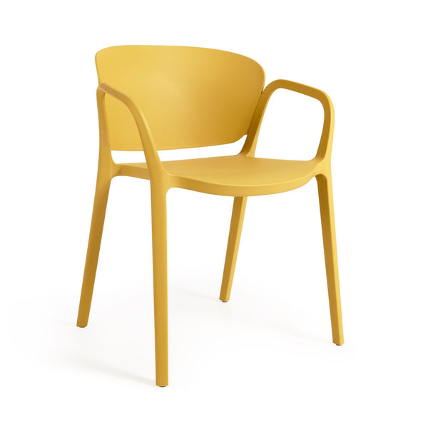 Komad Stackable Patio Chair | Mustard - CLU Living Pty Ltd