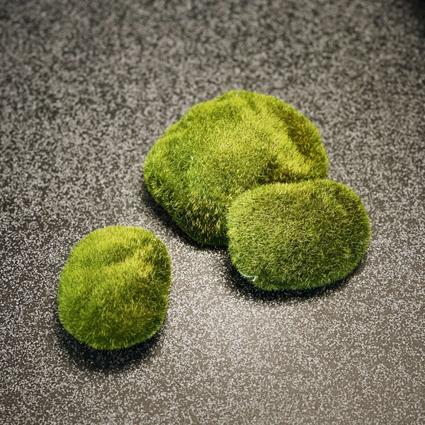 Artificial Marimo Moss Pebble | SML - CLU Living Pty Ltd