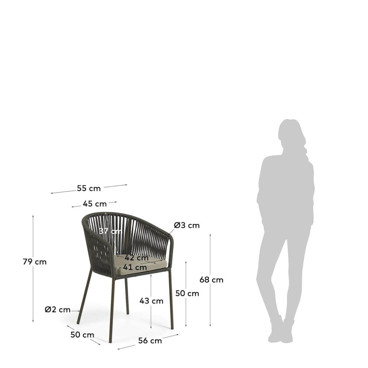 Risa Patio Chair | Dark Green - CLU Living Pty Ltd