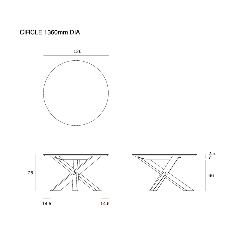 Circle Dining Table | Oak - CLU Living Pty Ltd