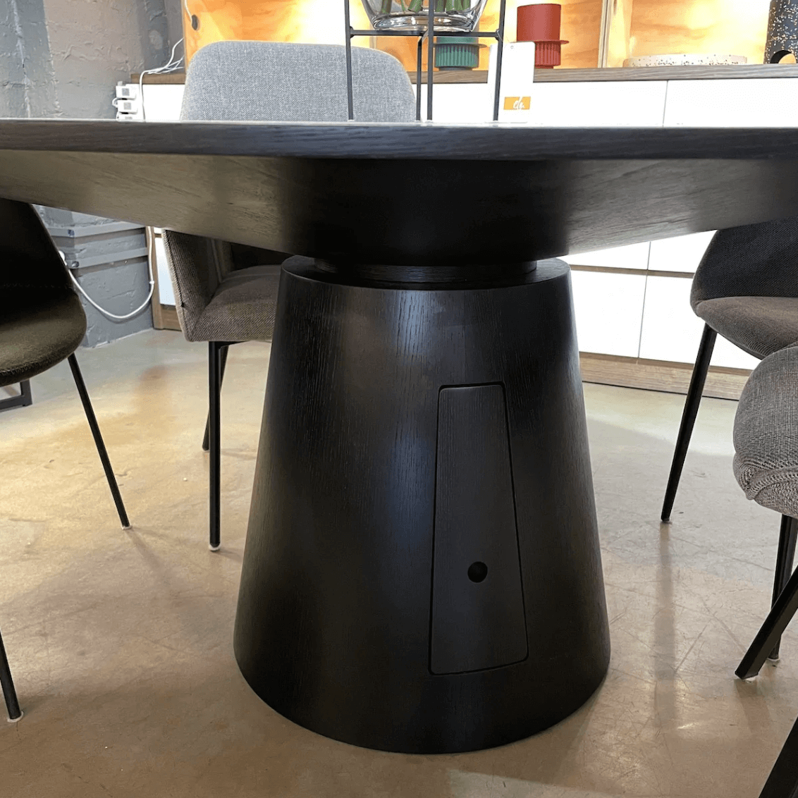 Classique Round Dining Table | Matt Dark Oak - CLU Living Pty Ltd