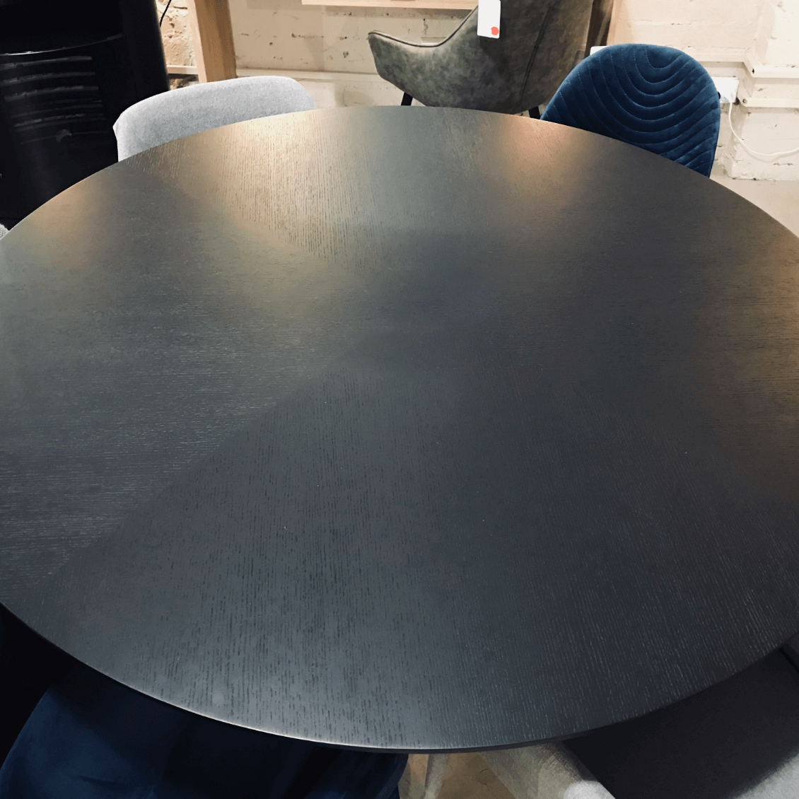 Classique Round Dining Table | Matt Dark Oak - CLU Living Pty Ltd