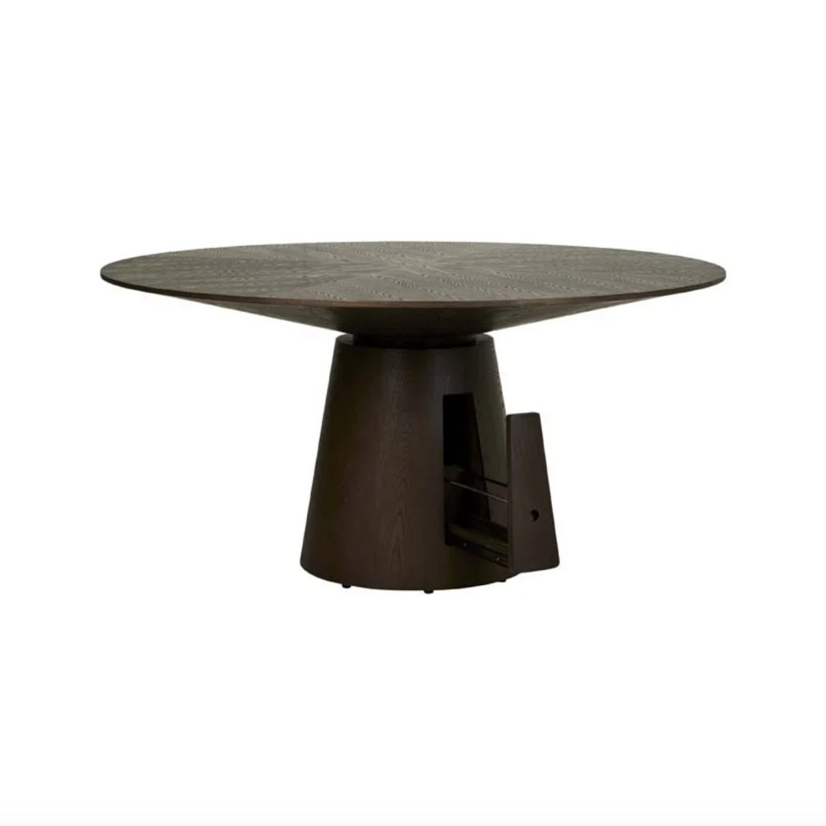 Classique Round Dining Table | Matt Dark Oak - CLU Living Pty Ltd