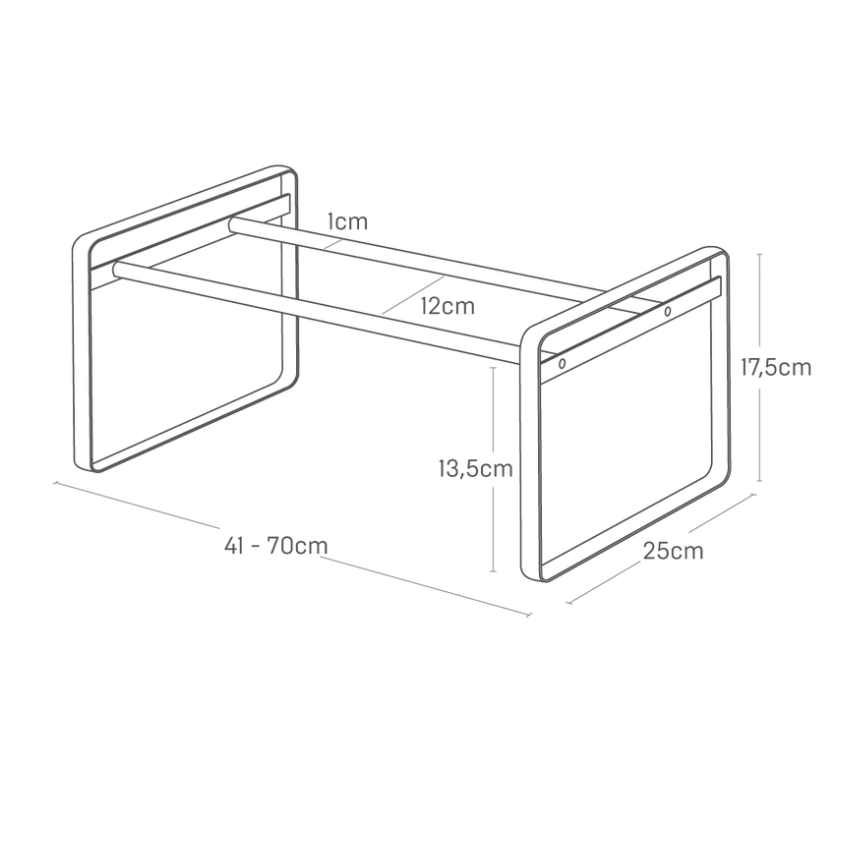 Frame Extendable Shoe Rack | Black - CLU Living Pty Ltd