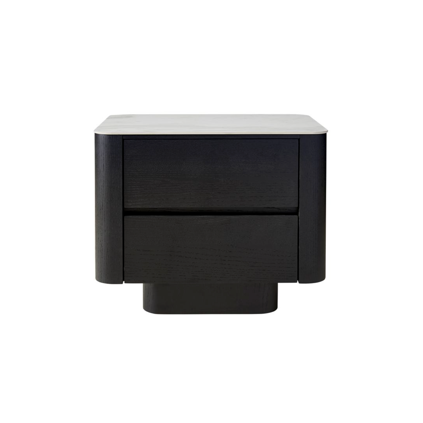 Jamie Bedside Table | White Marble - CLU Living Pty Ltd