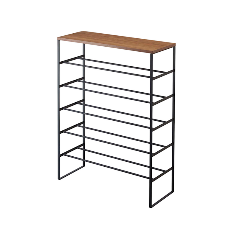 Tower Shoe Rack Console Table | Black - CLU Living Pty Ltd